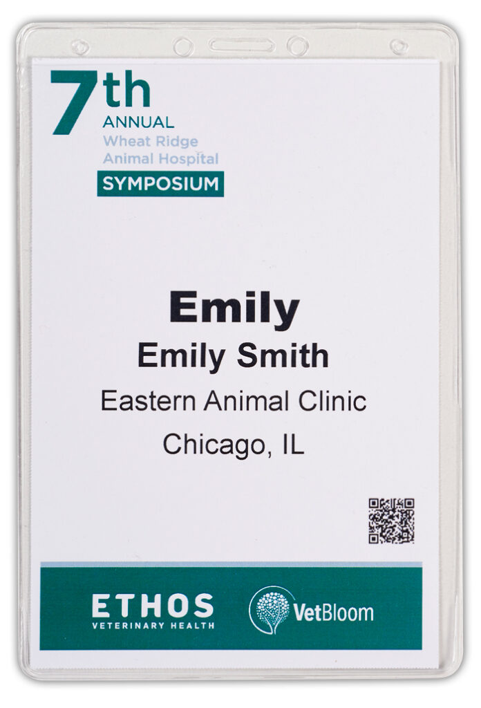 4” x 6” 2 Up Laser Paper for Printing Name Badges